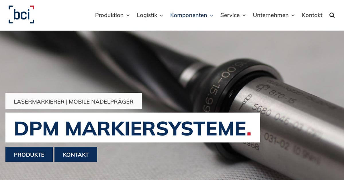 Direct Part Marking (DPM) zur Kennzeichnung - bci GmbH