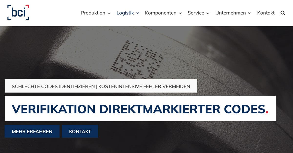 Verifikation direktmarkierter Codes / DPM zur Qualitätssicherung